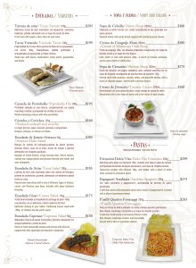 Menu – Veranda Bistro